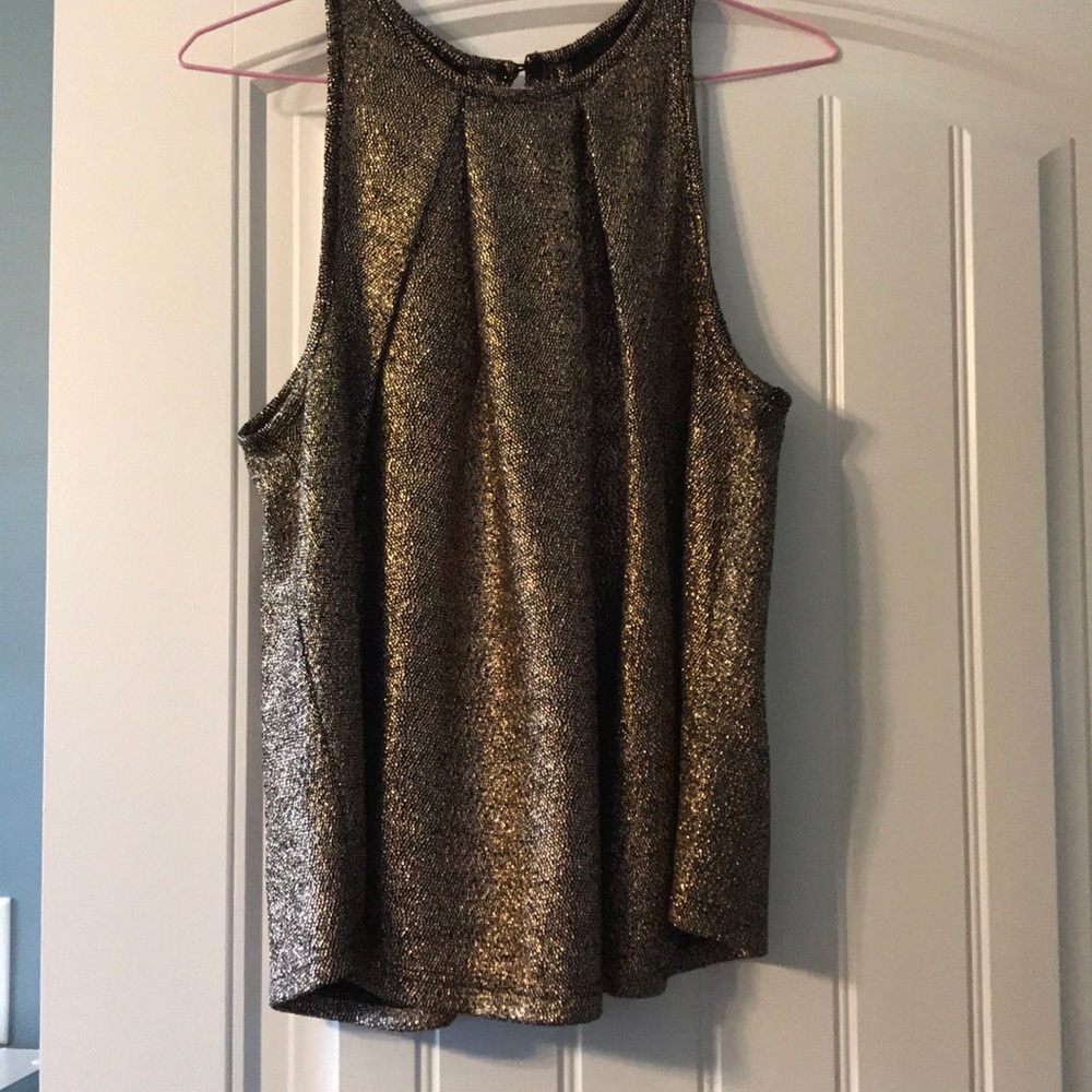 Bronze Metallic Racer Tank - Gem